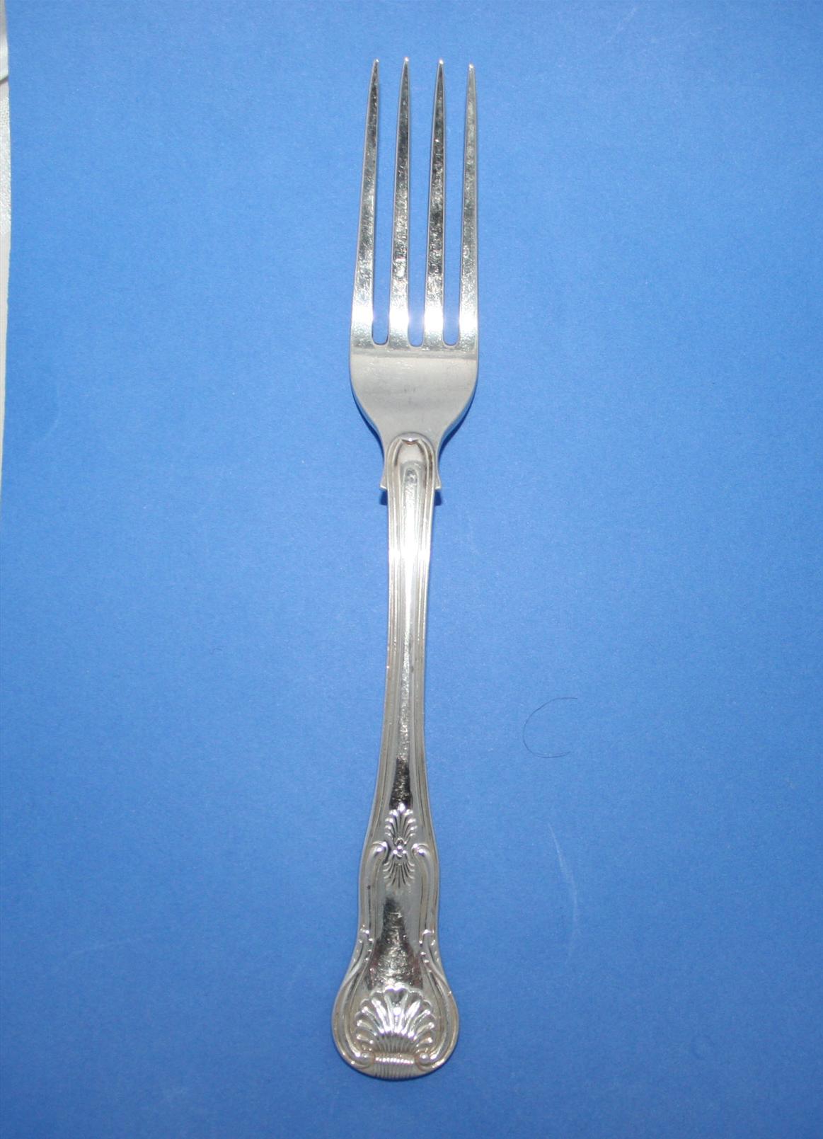 A Regency sterling silver king's pattern table fork : MyFamilySilver.com