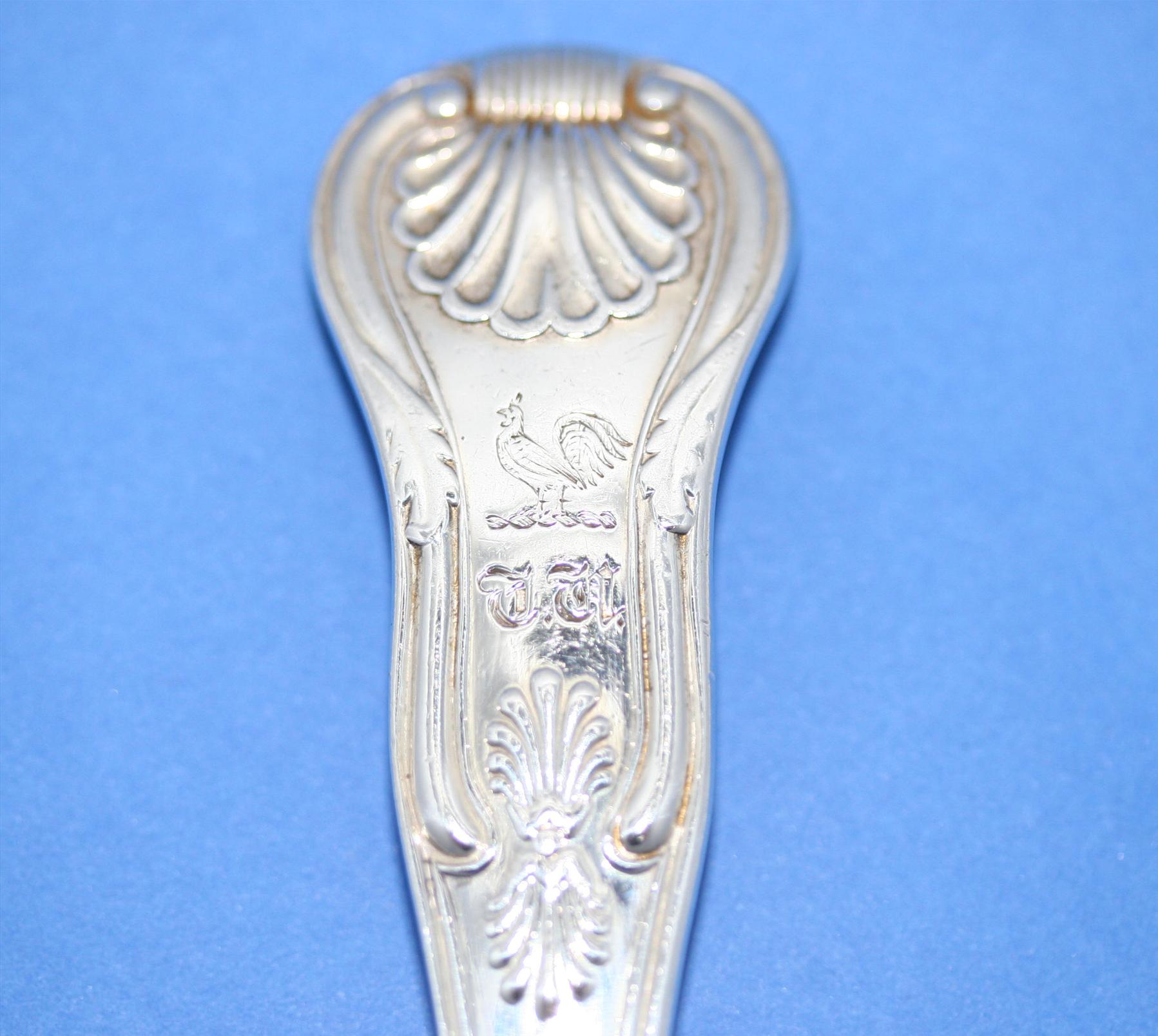 A Regency sterling silver king's pattern table fork : MyFamilySilver.com