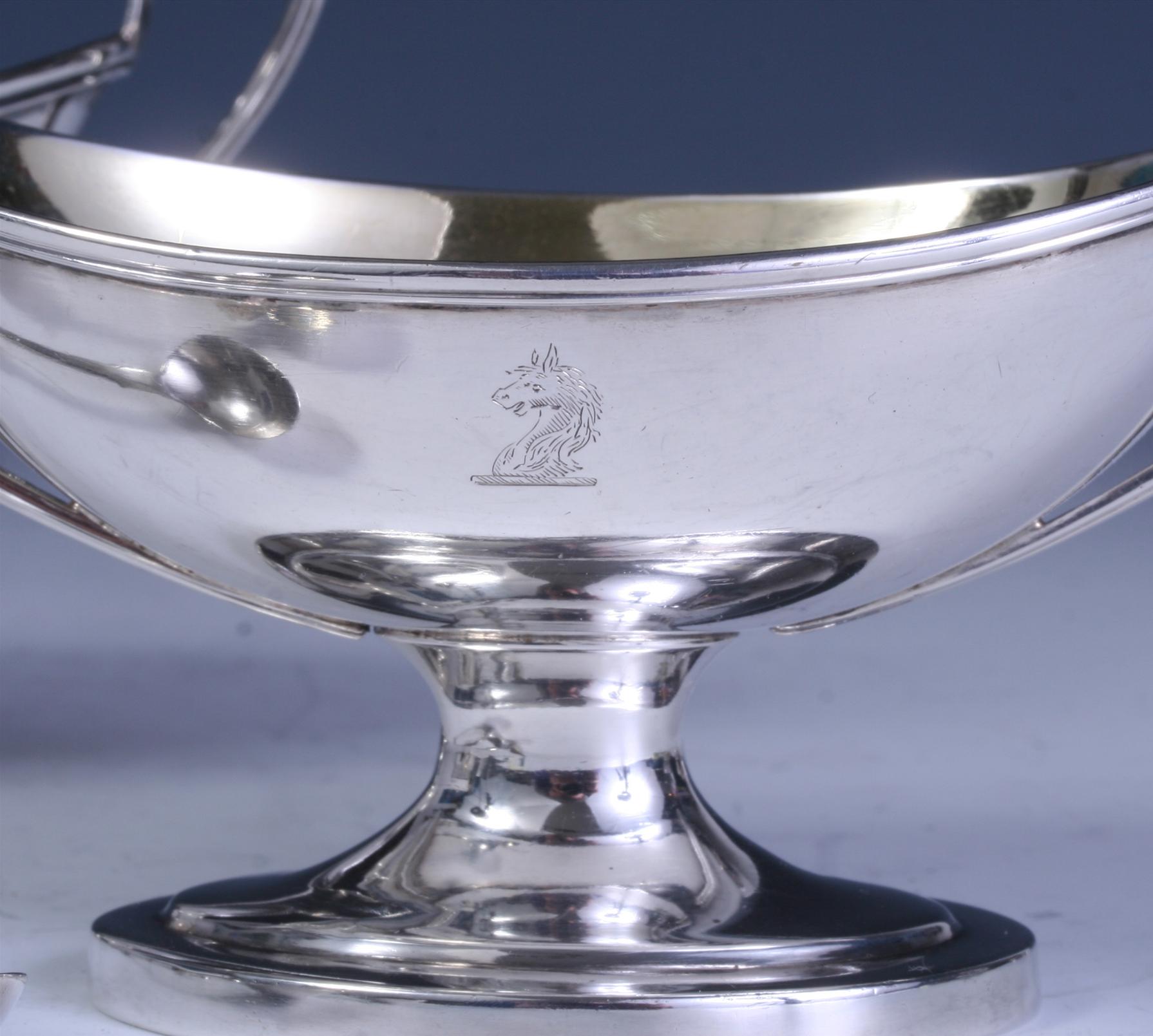 Pair Victorian silver salts : MyFamilySilver.com