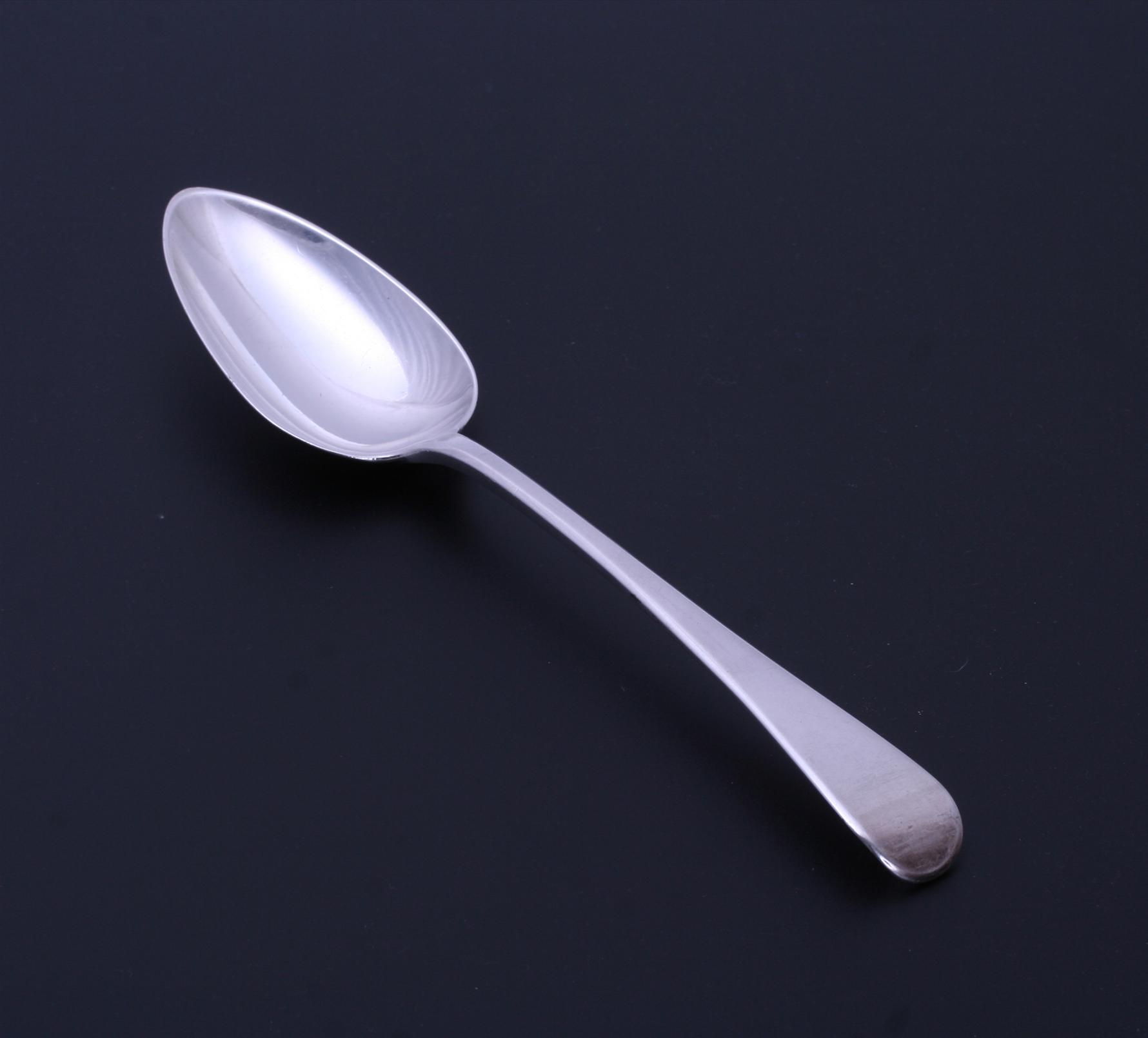 A George III sterling silver Old English pattern spoon : MyFamilySilver.com
