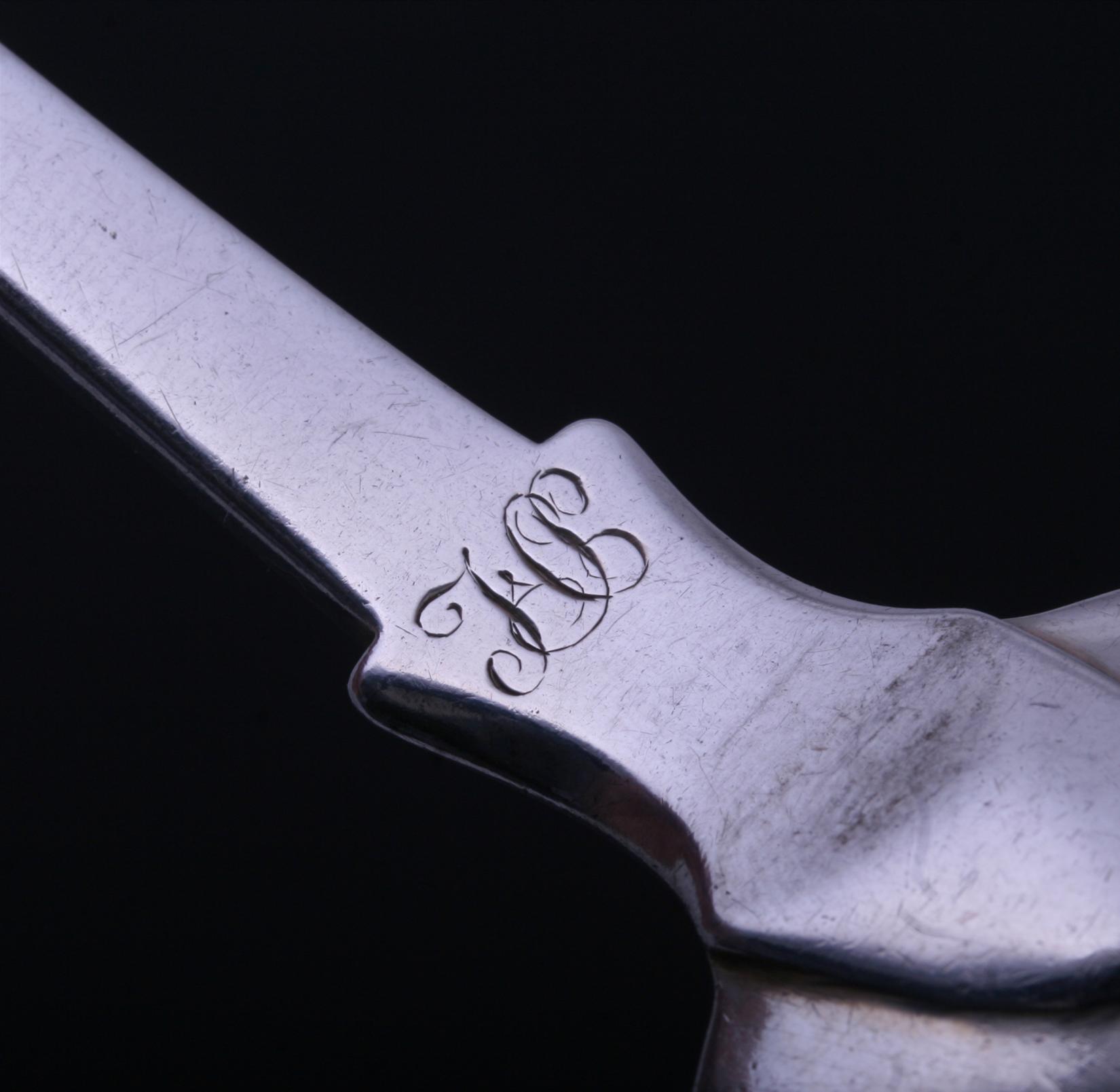 Collection of William IV sterling silver fiddle pattern flatware ...