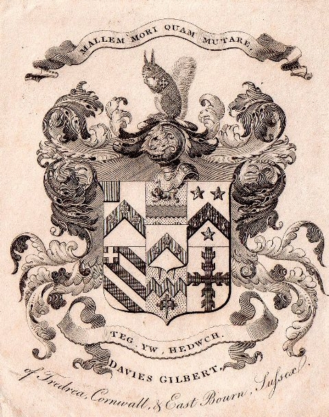A 19th century framed armorial bookplate : MyFamilySilver.com
