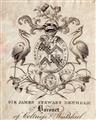 A 19th century framed armorial bookplate : MyFamilySilver.com