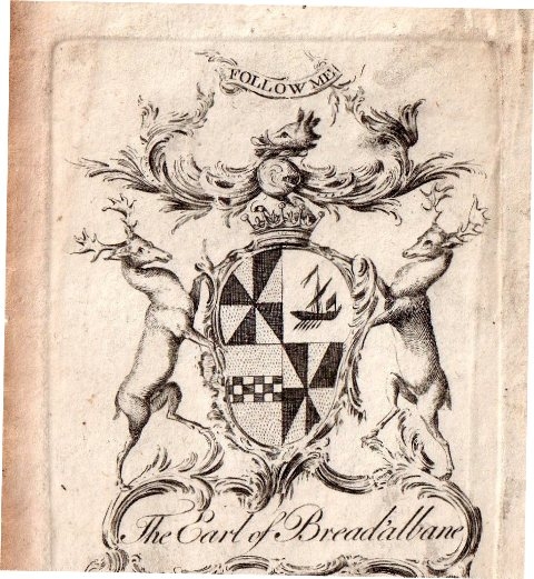 An early 18th century framed armorial bookplate : MyFamilySilver.com