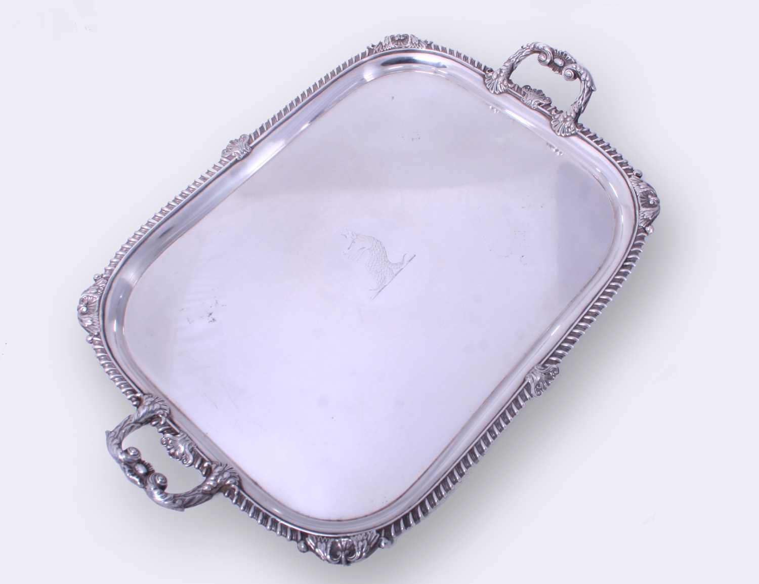 A fine early 19th century Old Sheffield Plate two handled tray ...