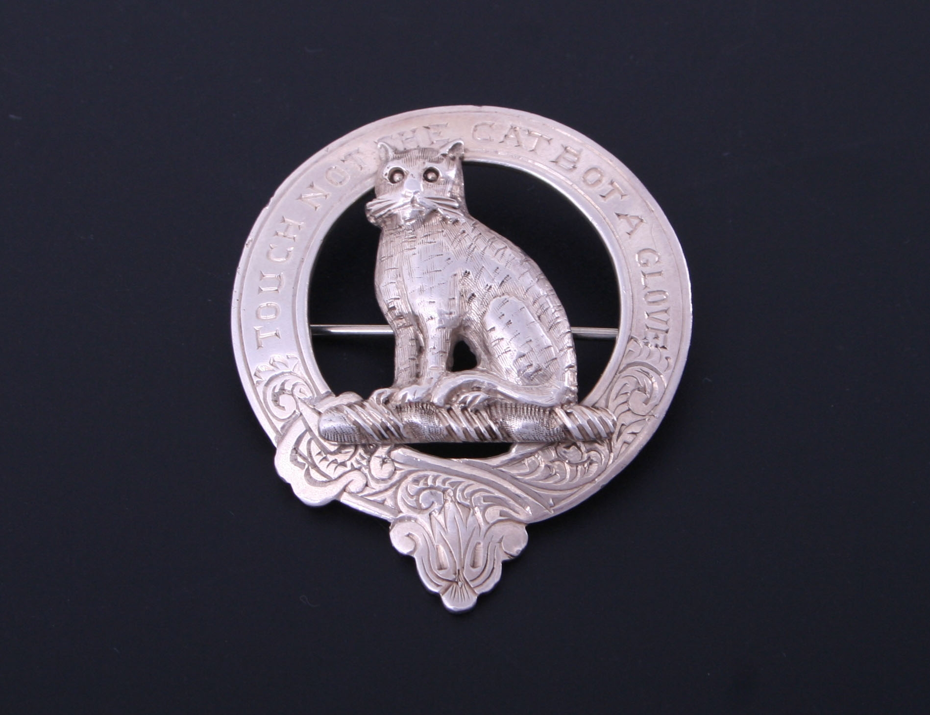 A Victorian Scottish sterling silver Clan badge for MACKINTOSH ...