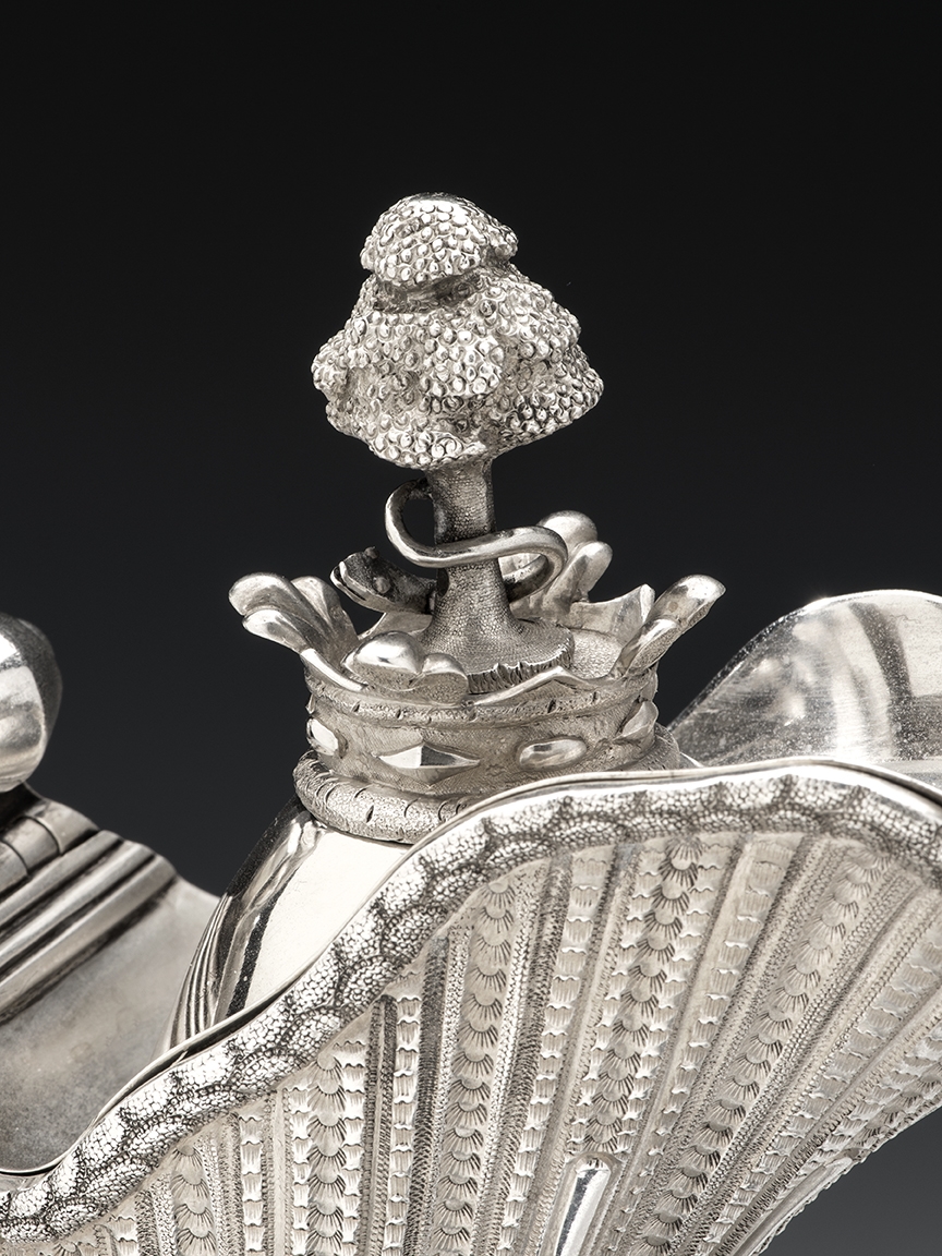 THE O'REILLY JUG: A magnificent Irish Victorian sterling silver claret ...