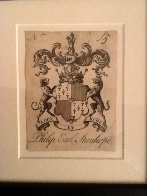 An early 18th century armorial bookplate for Stanhope : MyFamilySilver.com