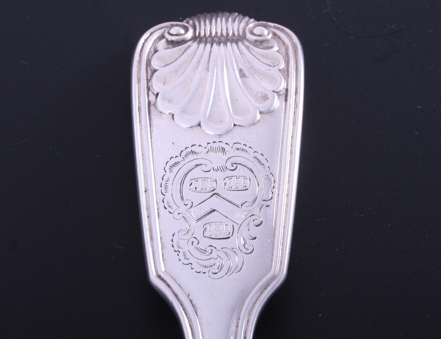 VINTNERS' COMPANY: A pair of Victorian fiddle, thread and shell pattern ...