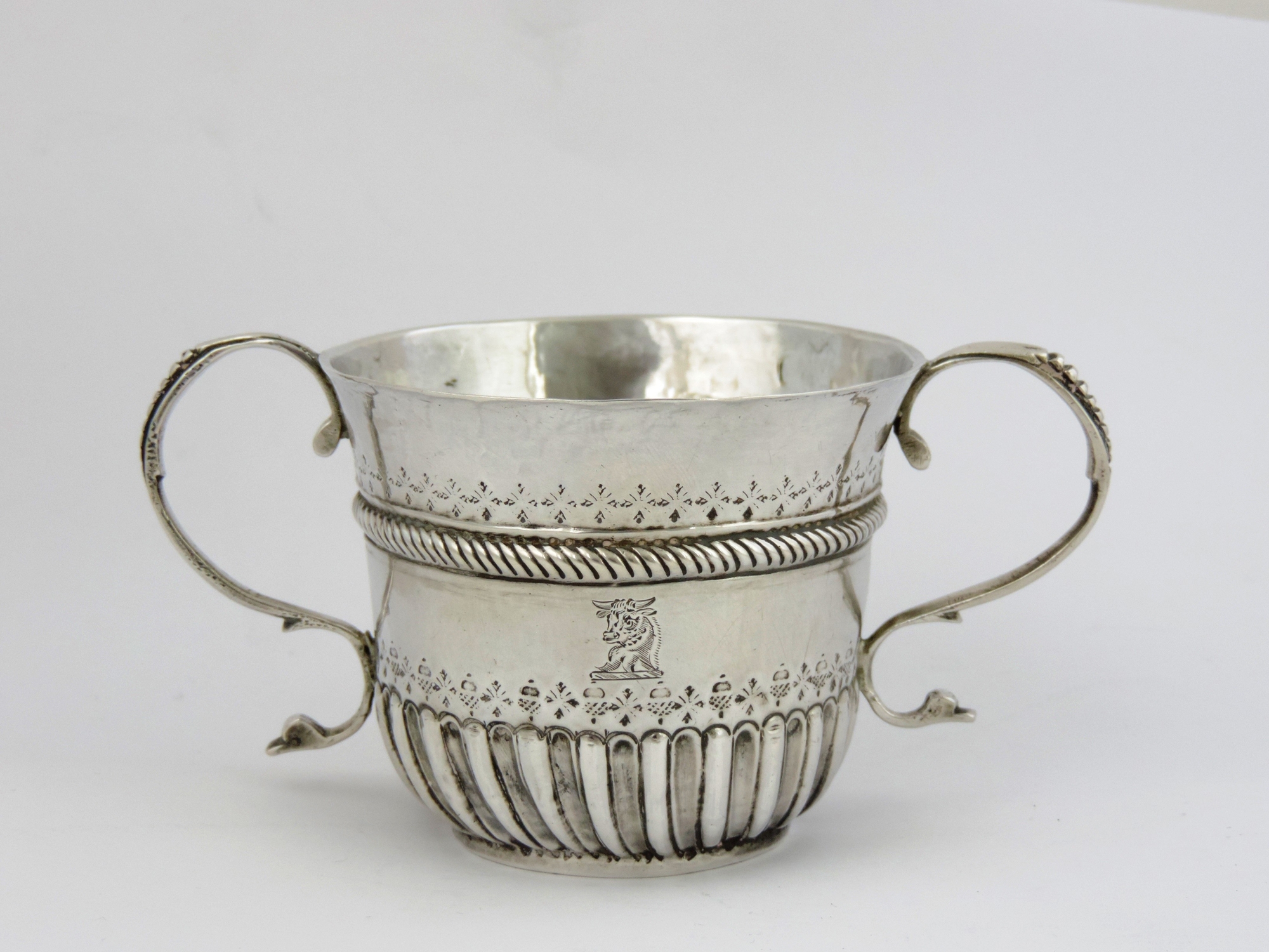 Queen Anne silver Porringer, 1711 : MyFamilySilver.com