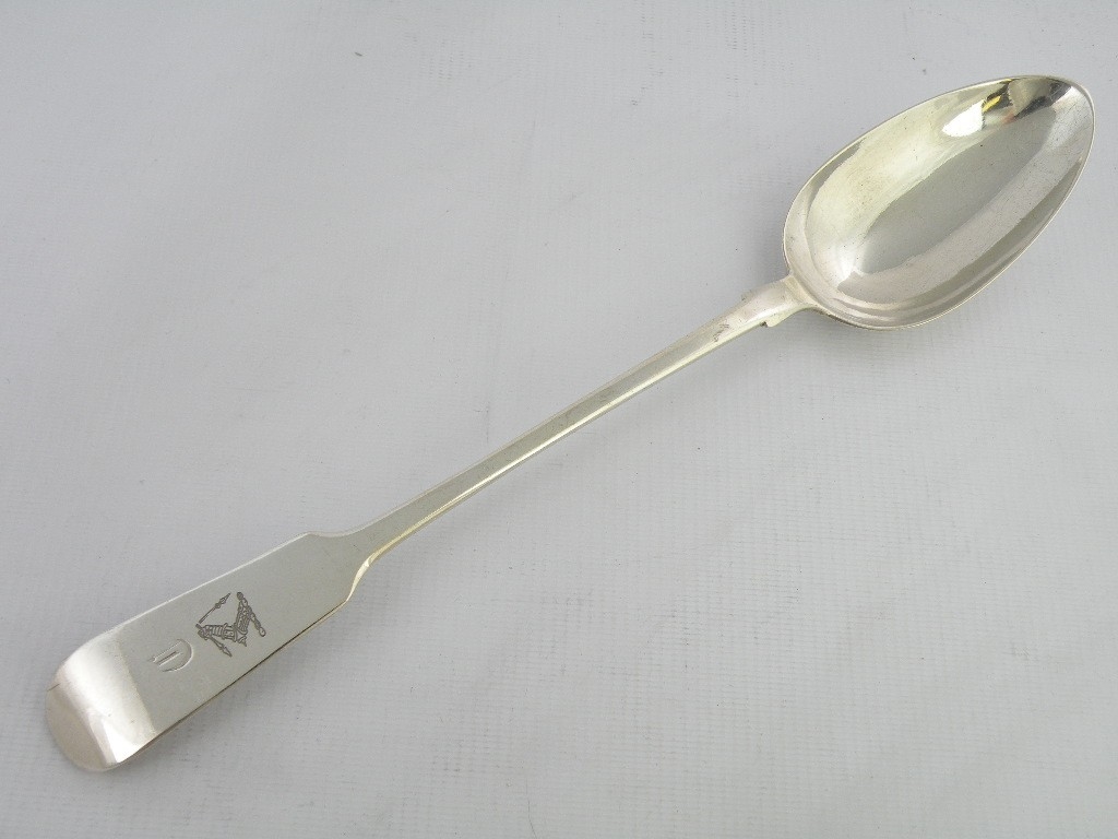 Scottish Basting Spoon, Edinburgh 1850 : MyFamilySilver.com