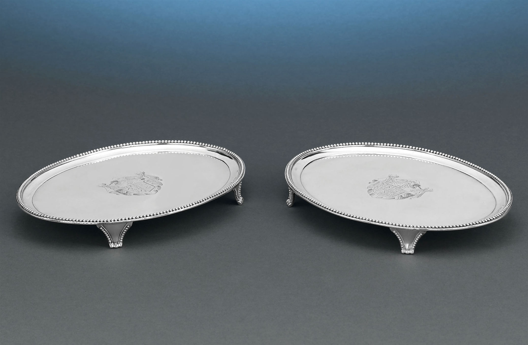 Hester Batemen Silver Salvers : MyFamilySilver.com