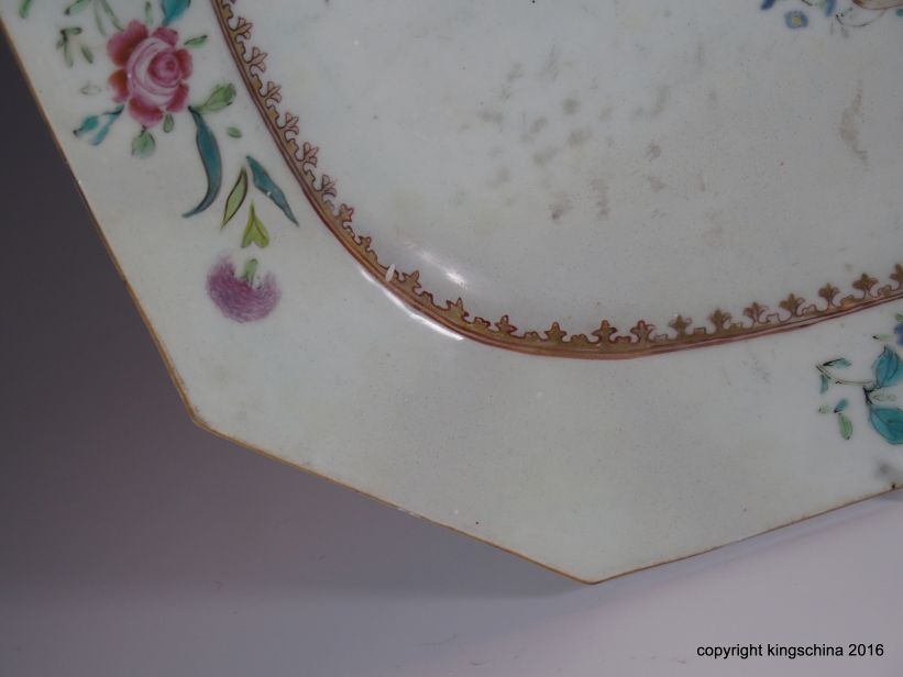 Chinese Armorial Porcelain Charger Platter JENKINSON Coat Arms Crest ...