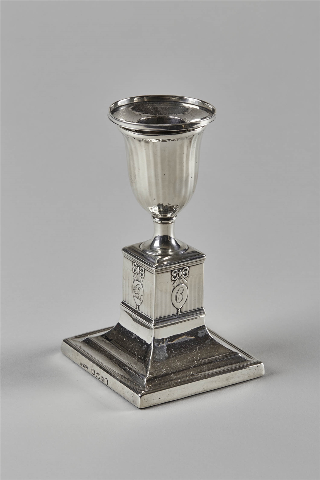 A rare George III silver candlestick for Lord Carbery : MyFamilySilver.com