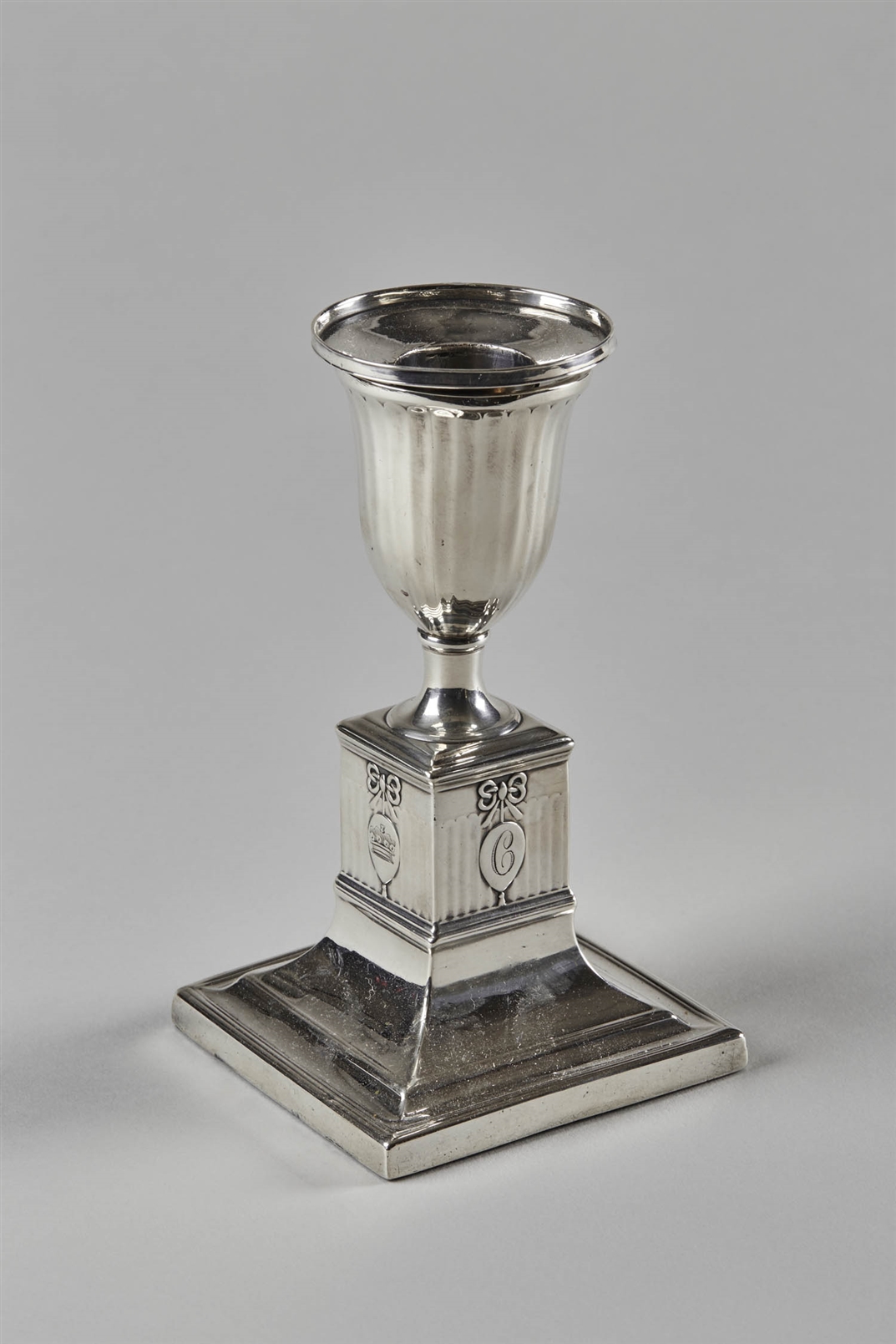 A rare George III silver candlestick for Lord Carbery : MyFamilySilver.com