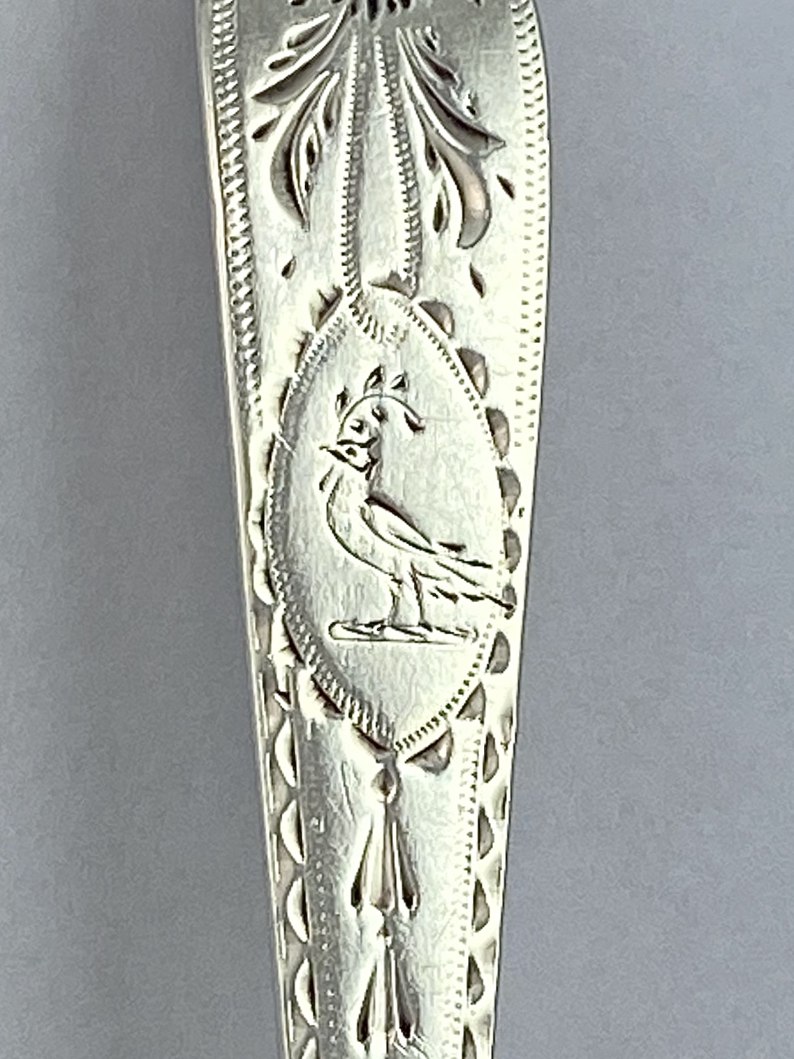 Set Six Antique Irish George III hallmarked sterling silver bright-cut ...