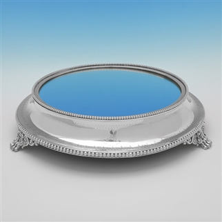 Victorian Silver Plated Mirror Plateau : MyFamilySilver.com